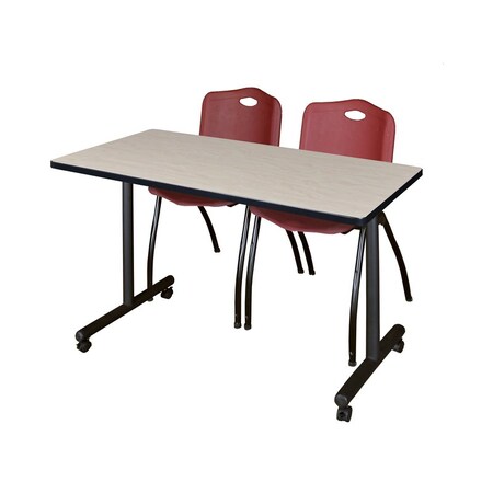 Kobe Rectangle Tables > Training Tables > Kobe Mobile Table & Chair Sets, 48 W, 24 L, 29 H ...